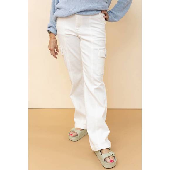 Judy Blue | Jeans | New Judy Blue High Waist Cargo Pants In White ...